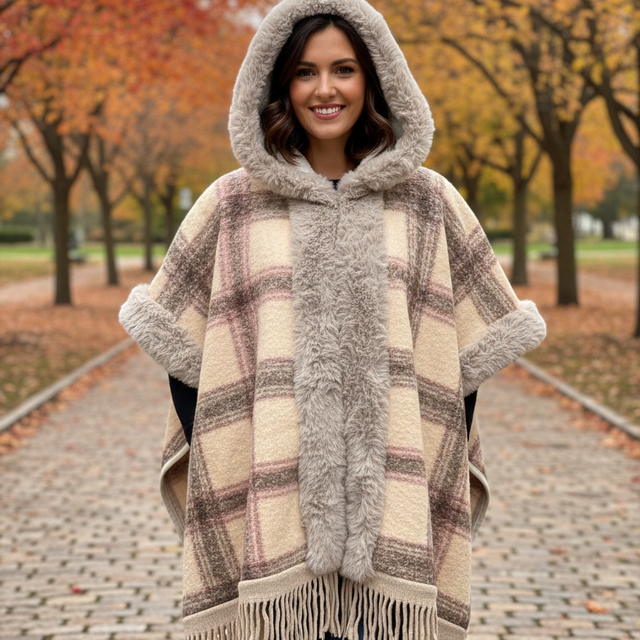 Laura Vita - Fluffy Poncho Exclusive | shawl